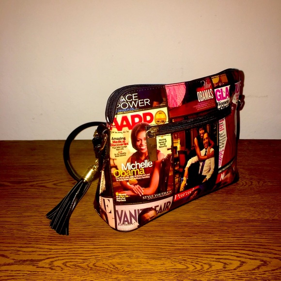 None | Bags | Flotus Mini Crossbody Handbag Michelle Obama Glossy ...